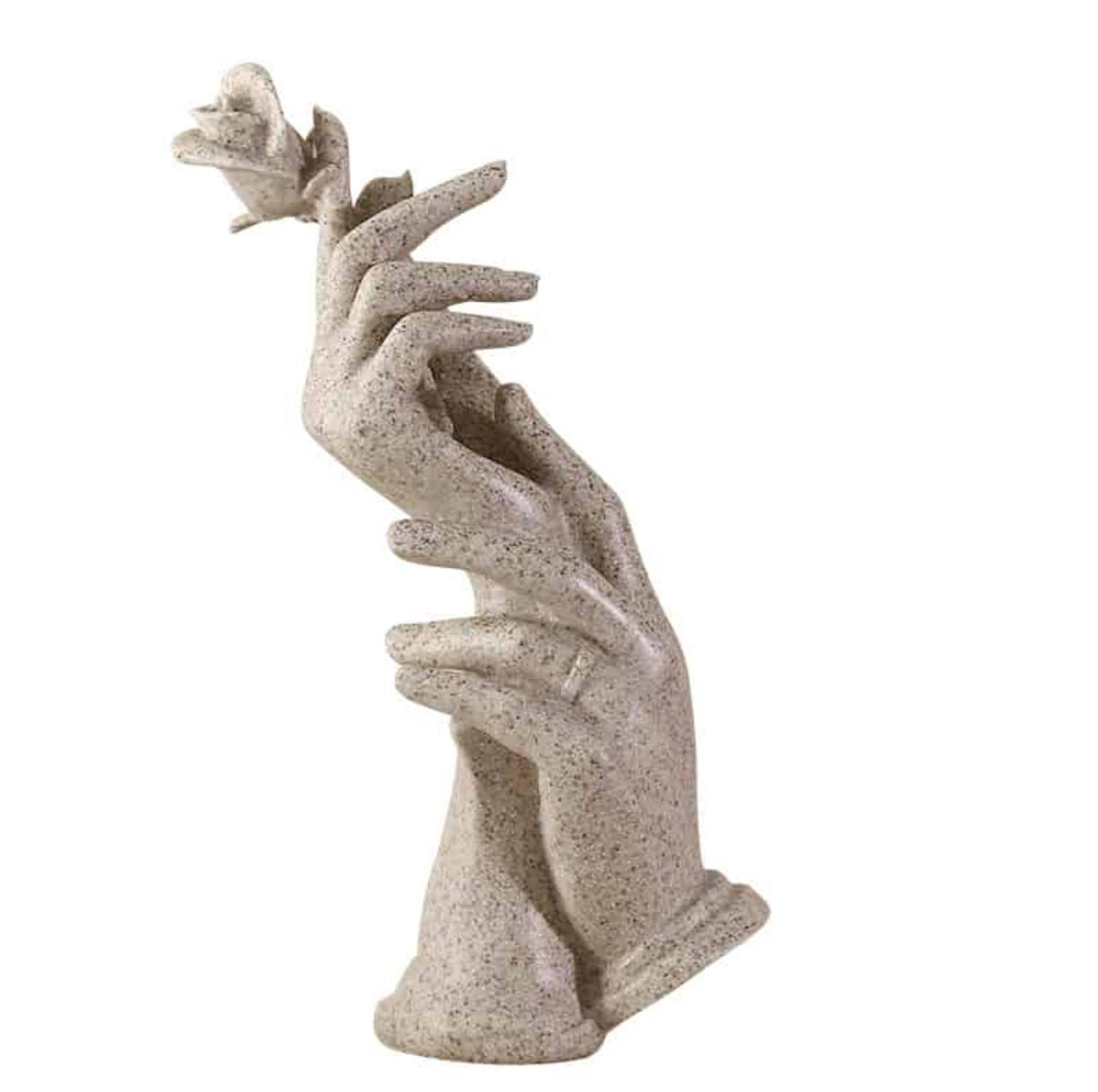 Statue mains enlacées effet marbre 27 cm– Omega Statue